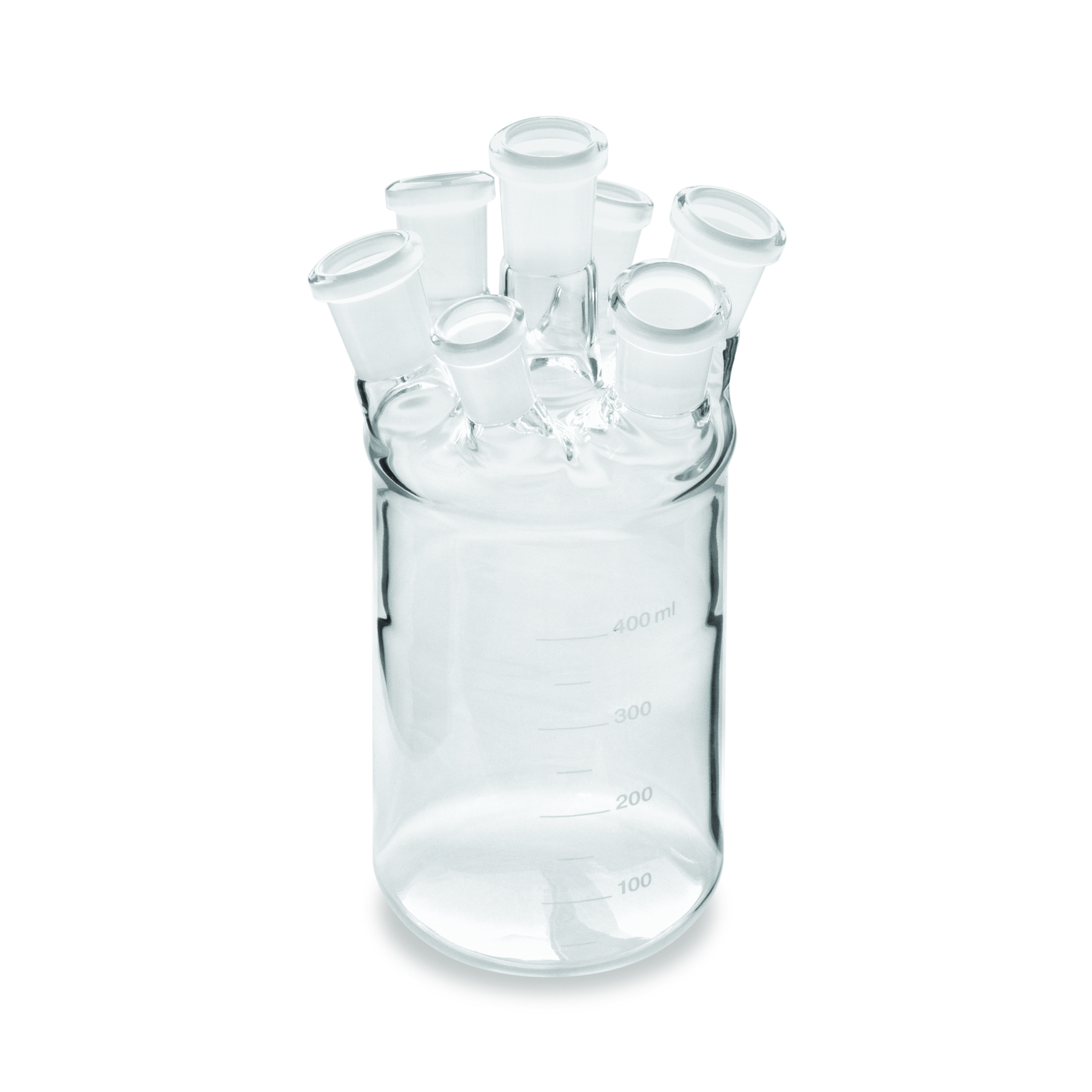 400 mL one-piece glass reactor, 7 ports - mt-agi.com