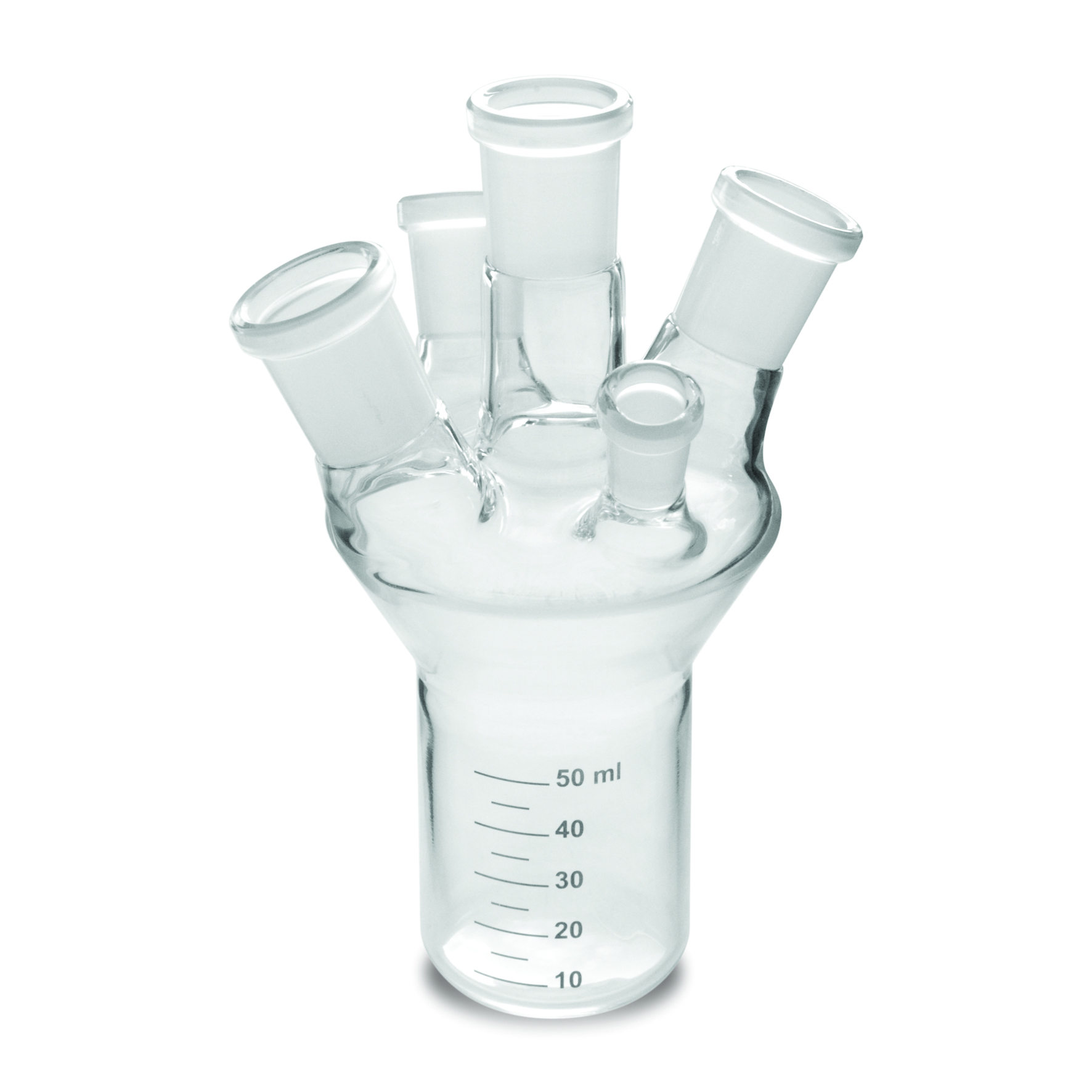 50 mL one-piece glass reactor, 5 ports - mt-agi.com